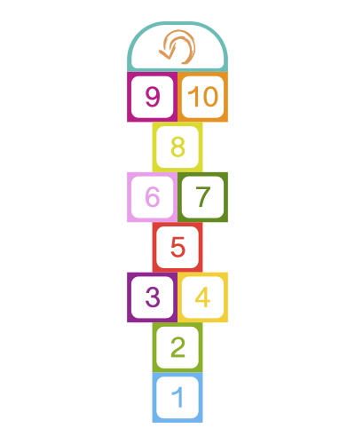 Skákací panák - moderní :: Barevná škola